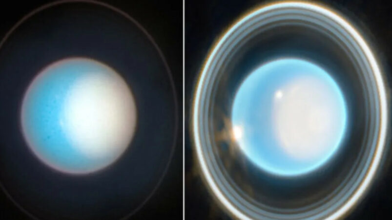 Así lucen los anillos de Urano gracias al telescopio James Webb