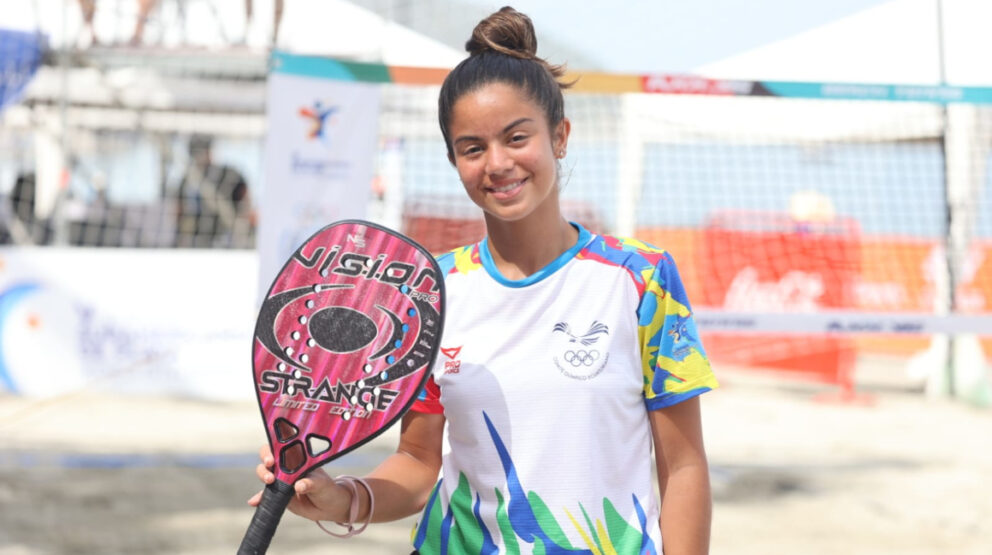 María Emilia Quintana gana el oro en tenis de playa en los Suramericanos